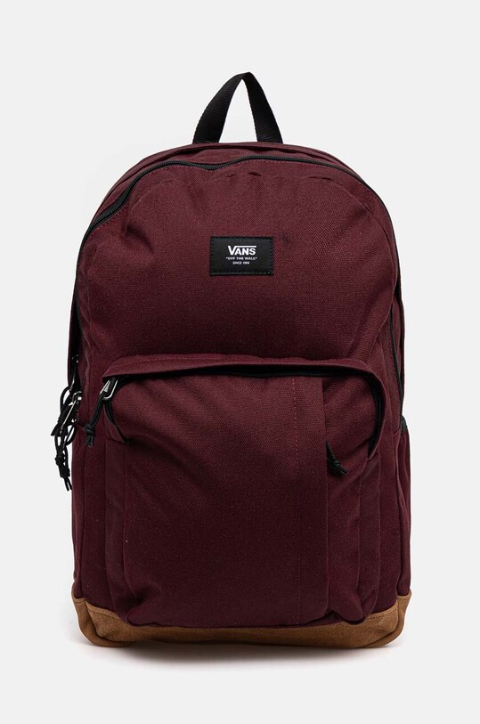 Ruksak Vans bordová farba, veľký, jednofarebný, VN000HRH4QU1 | ANSWEAR.sk