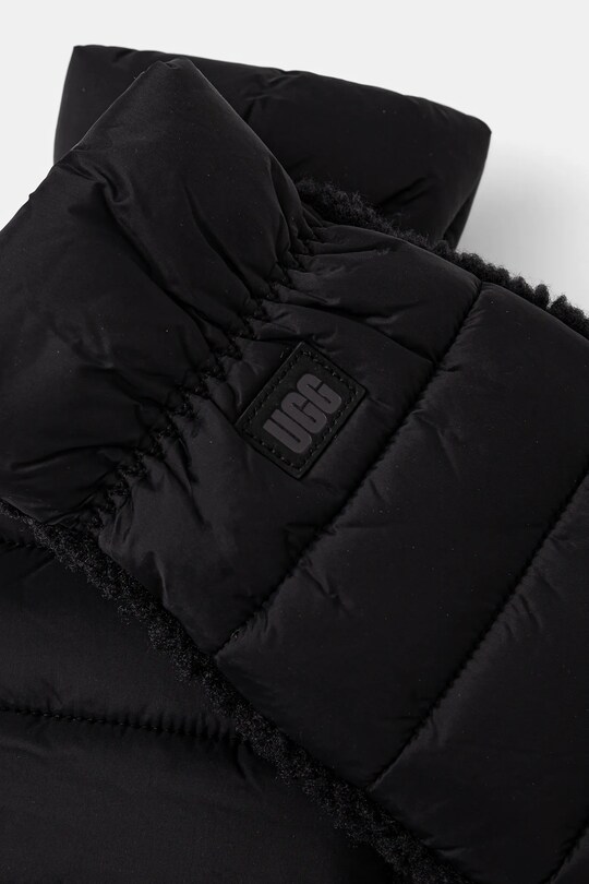 Rukavice UGG W AW FLUFF MITTEN čierna farba, 101019 | ANSWEAR.sk