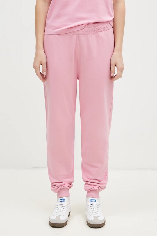 Maison Kitsuné joggers Fox Head Patch pink color smooth MW01109KM0001 ...