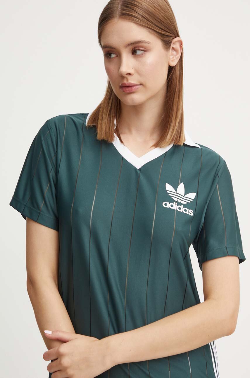 adidas Originals sukienka kolor zielony mini prosta IX5507 | Answear.com