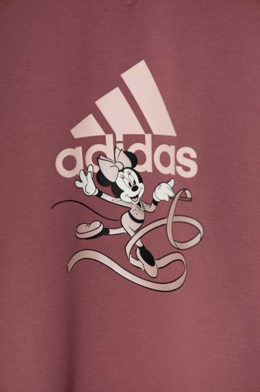 Παιδικό φόρεμα adidas x Disney, LG DY MD DRE χρώμα: ροζ, IV9620 ...