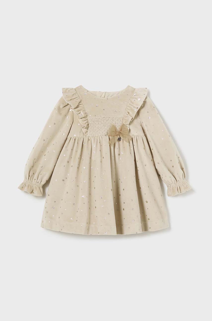 Дитяча сукня Mayoral колір бежевий mini розкльошена 2904 | ANSWEAR.ua