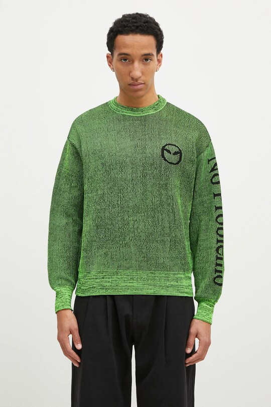 No Problemo jumper Glitch Alien-O men’s green color NP20019.02 at PRM US