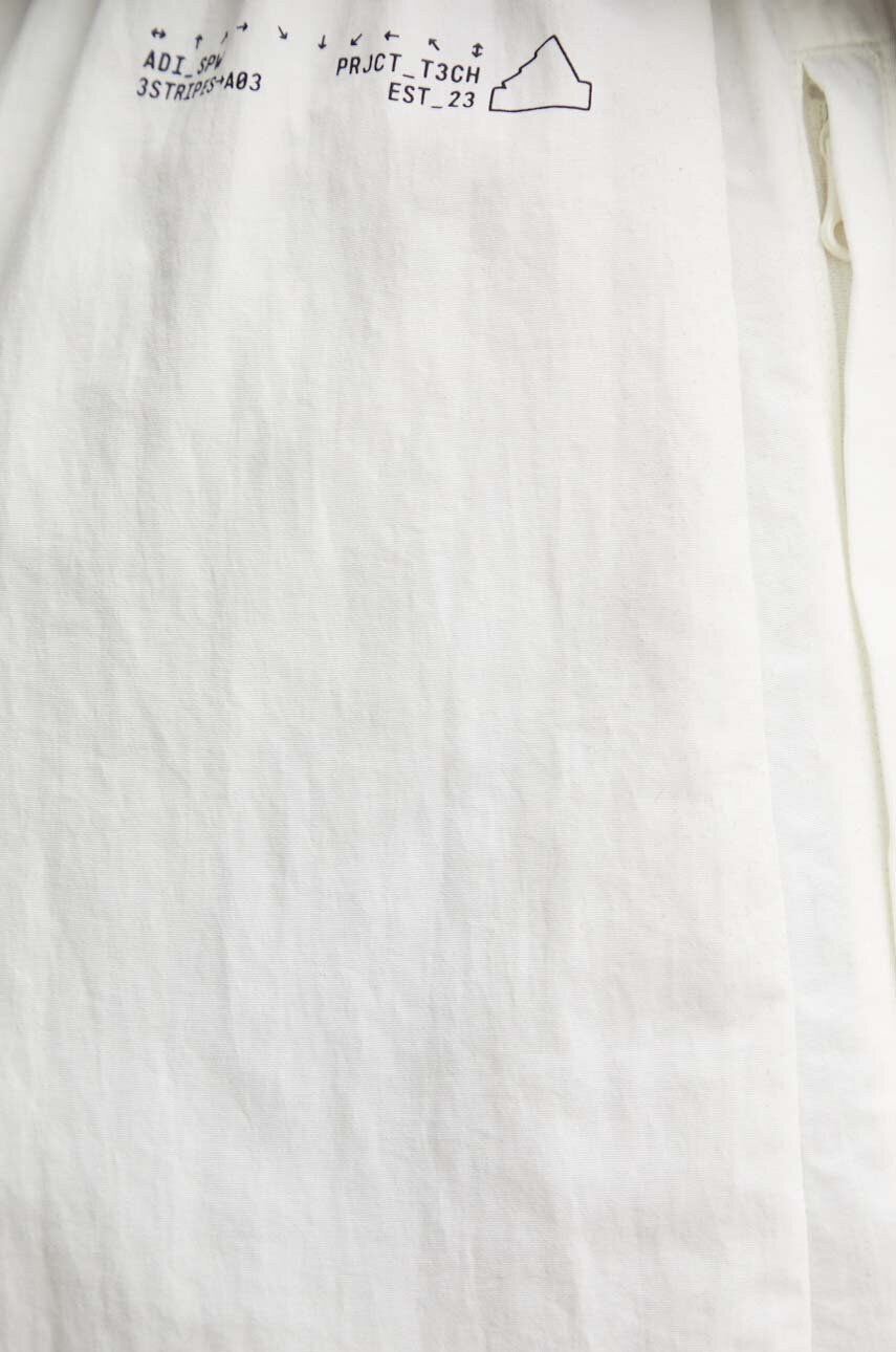 adidas szorty City Escape damskie kolor biały gładkie high waist IW5208 ...