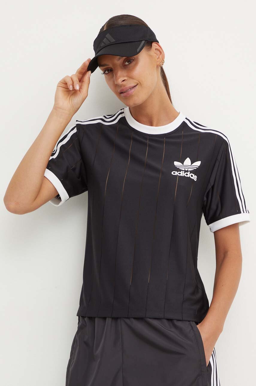 Футболка adidas Originals женская цвет чёрный IX5505 | ANSWEAR.ua