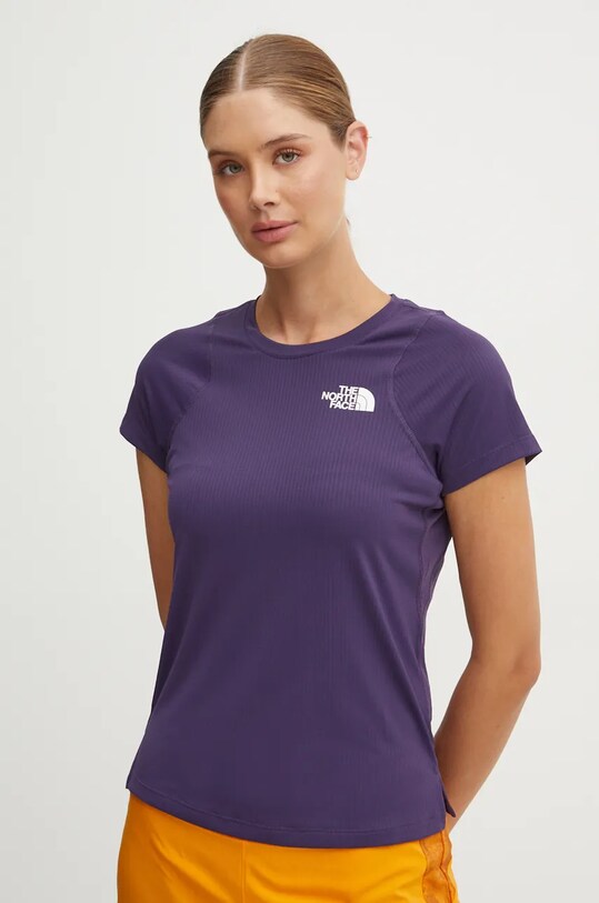 The North Face sportos póló Lightbright lila, NF0A892H1JI1 | ANSWEAR.hu