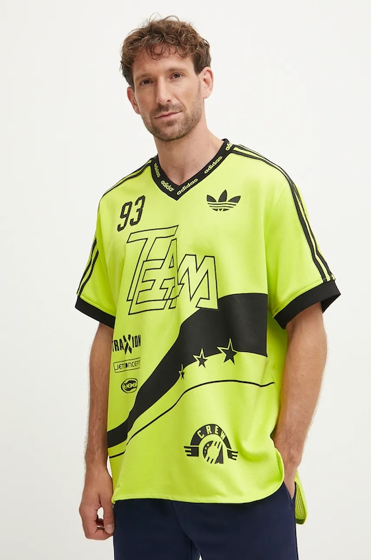 adidas Originals t-shirt męski kolor zielony wzorzysty JN0809 | Answear.com