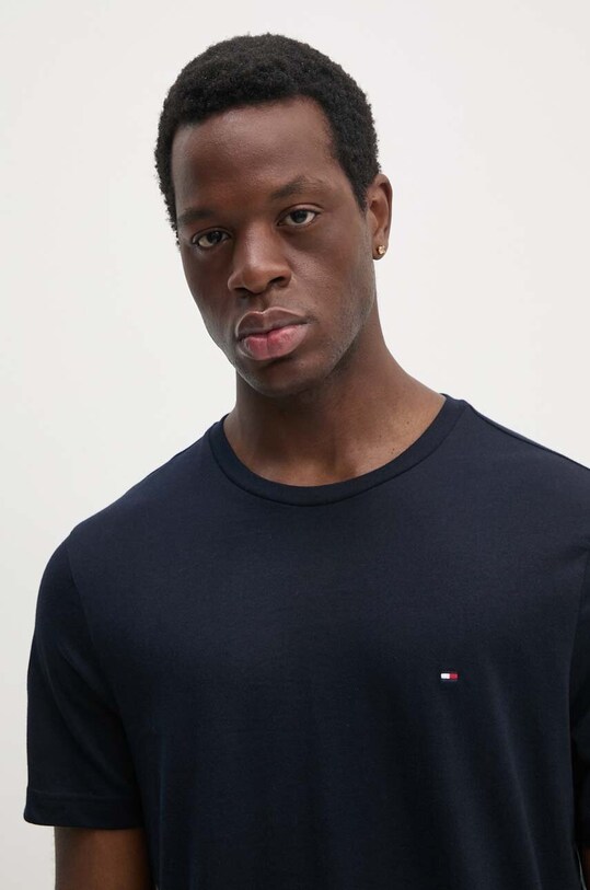 Βαμβακερό μπλουζάκι Tommy Hilfiger ανδρικό, χρώμα: ναυτικό μπλε ...