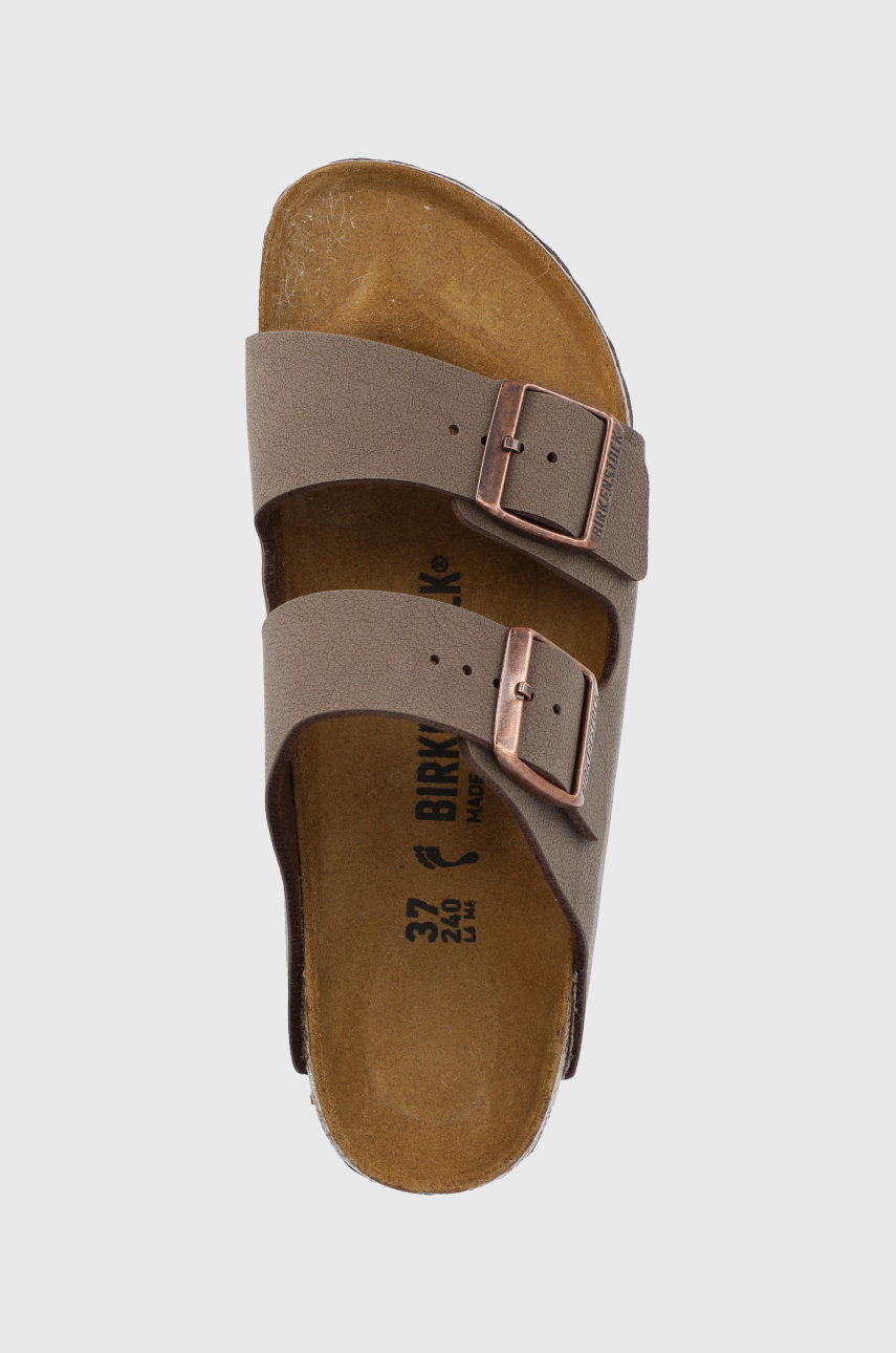 Birkenstock sliders women's brown color at PRM US