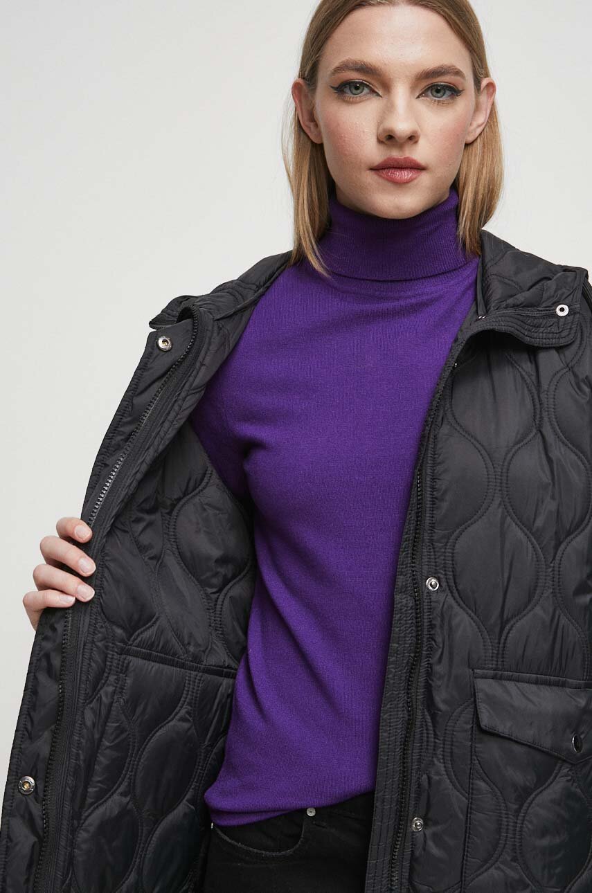 Kabát Medicine dámsky, čierna farba, prechodný | ANSWEAR.sk