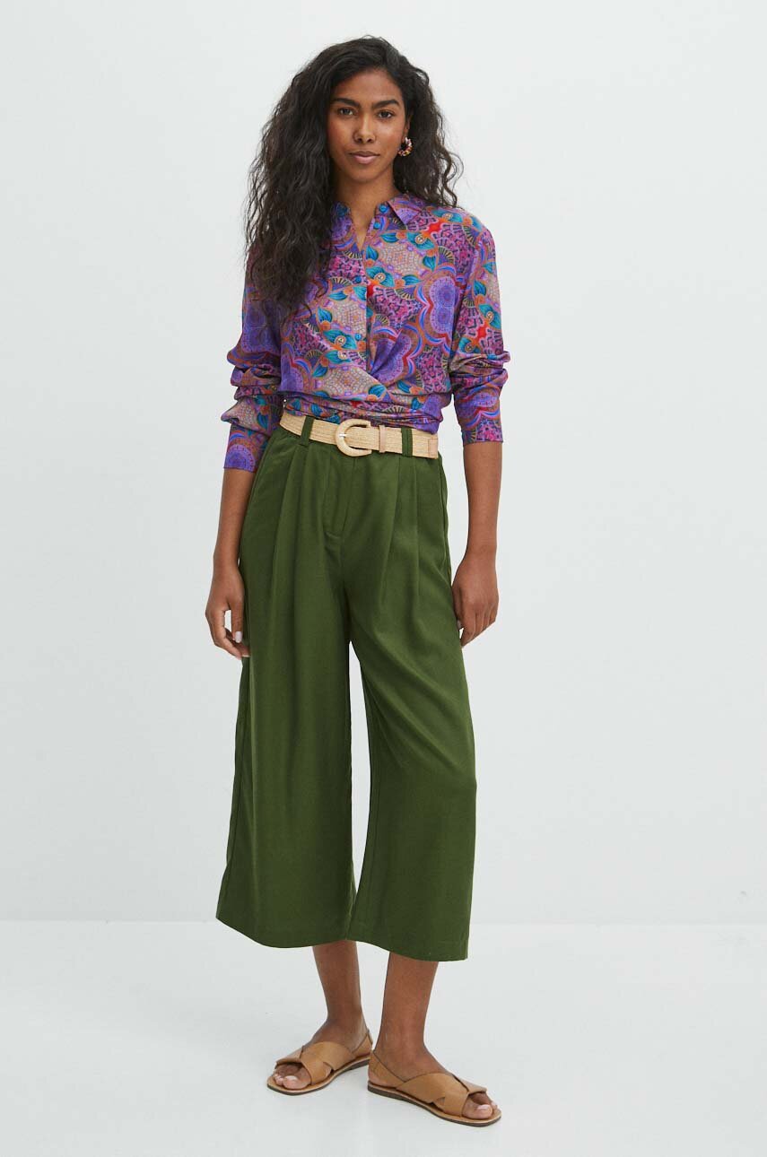 Koszula damska z kolekcji Jane Tattersfield x Medicine kolor multicolor ...