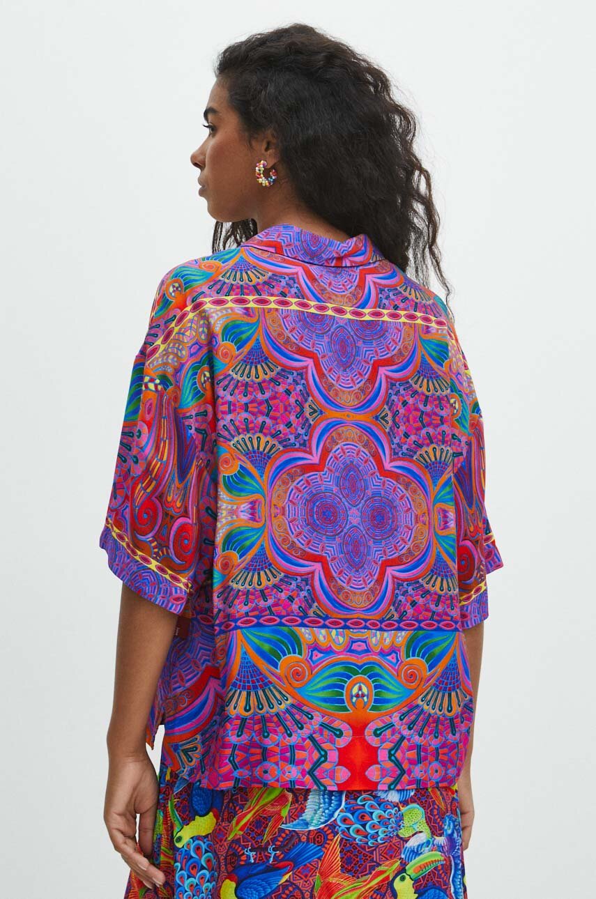 Koszula damska z kolekcji Jane Tattersfield x Medicine kolor multicolor ...