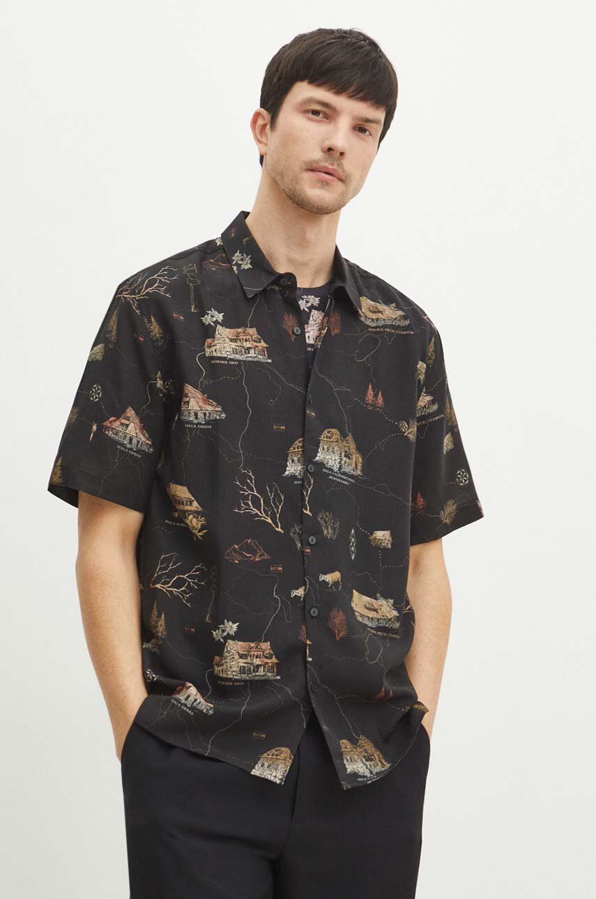 Koszula z domieszką lnu męska z kolekcji Tatrzański Park Narodowy x ...