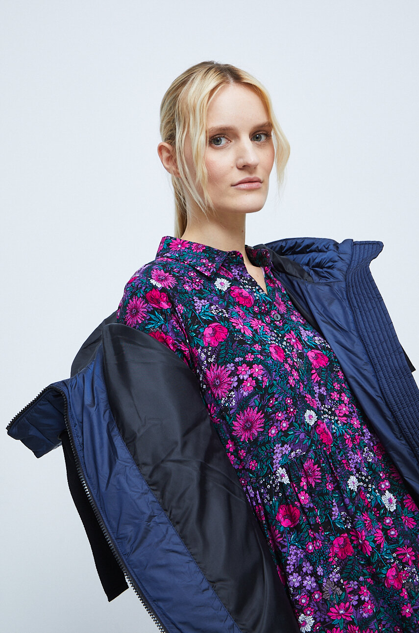 Kabát Medicine dámsky, tmavomodrá farba, zimný, | ANSWEAR.sk