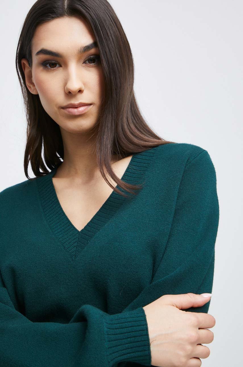 Svetr Medicine, barva tmavě tyrkysová | ANSWEAR.cz