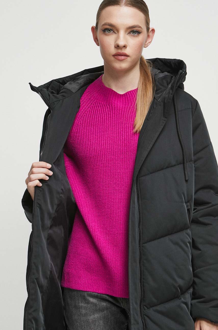 Kabát Medicine dámsky, čierna farba, zimný | ANSWEAR.sk