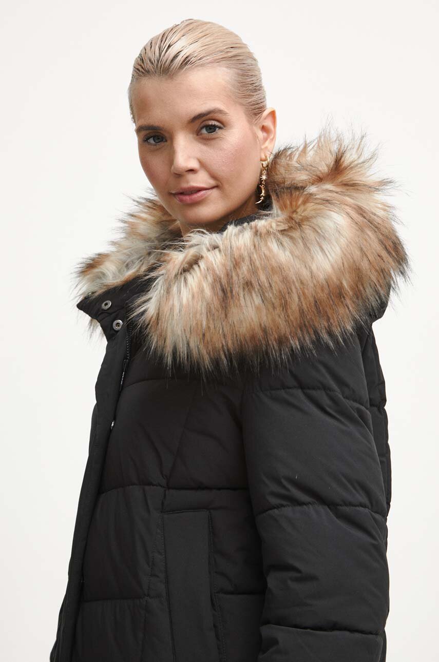 Kabát Medicine dámsky, čierna farba, zimný, oversize | ANSWEAR.sk