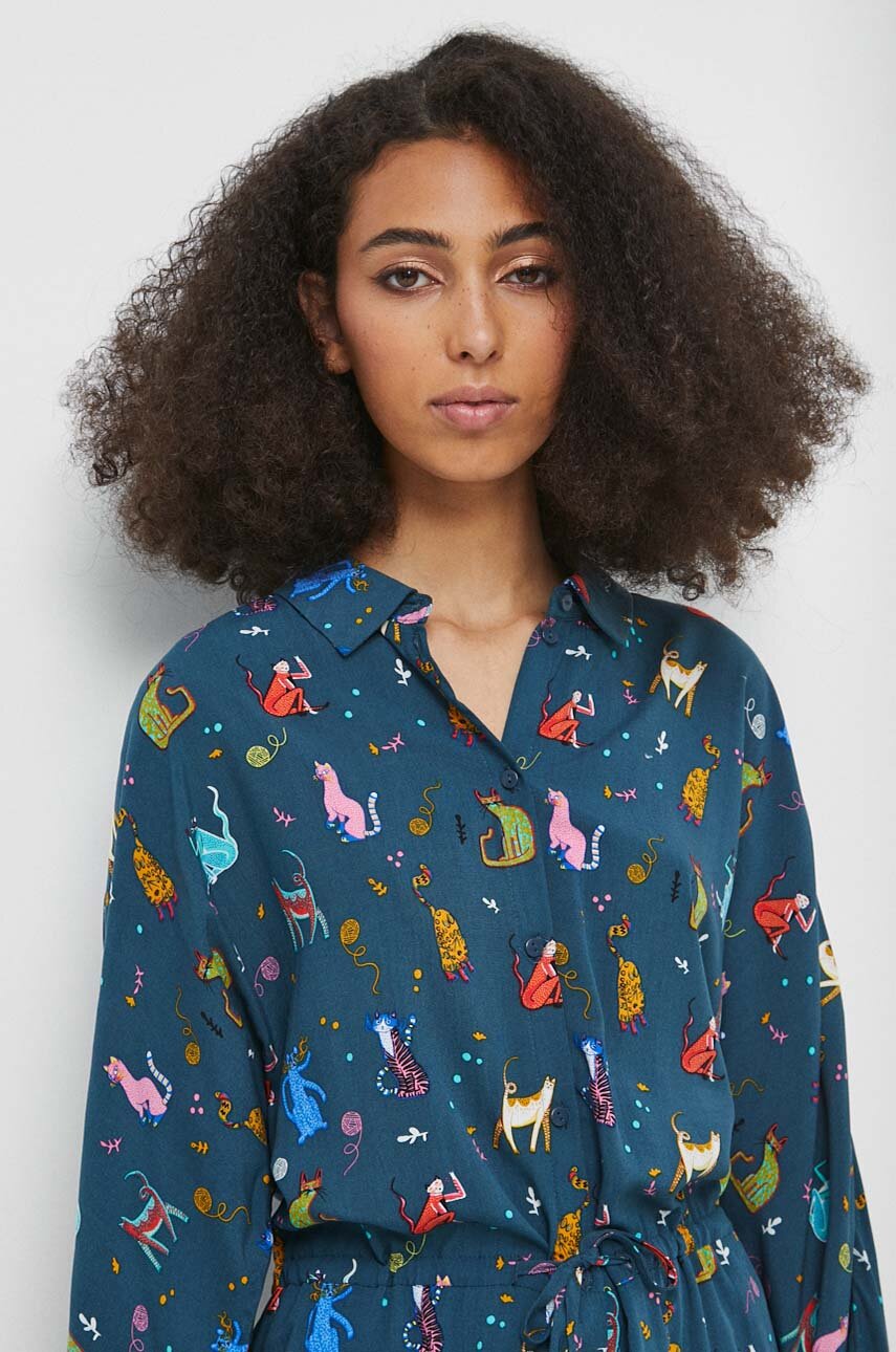 Šaty tyrkysová barva, barva tyrkysová - MEDICINE