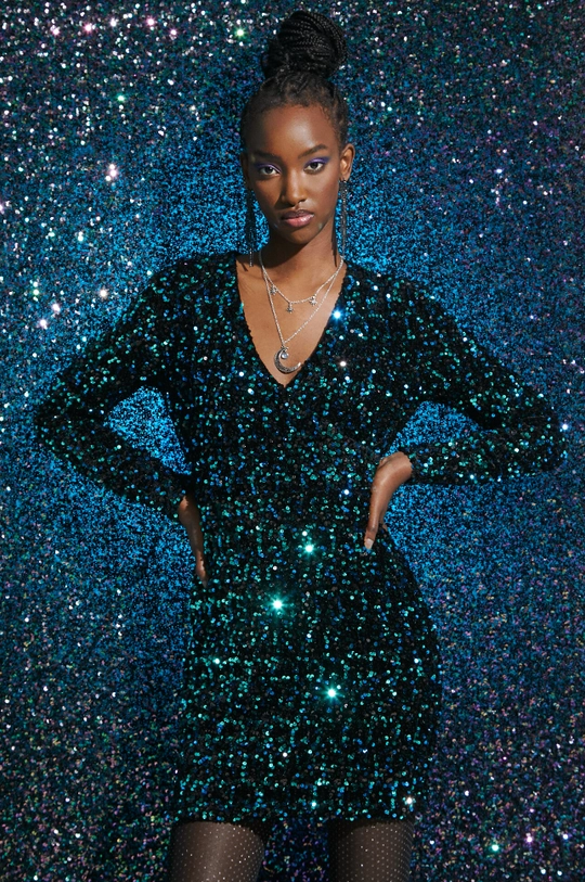 Šaty tyrkysová barva, barva tyrkysová - MEDICINE