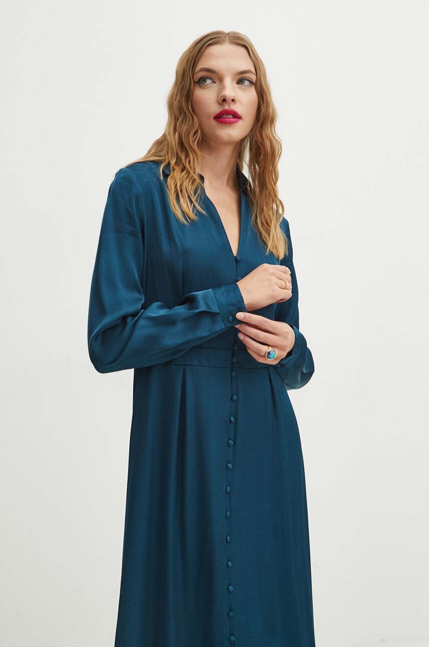 Šaty tyrkysová barva, barva tyrkysová - MEDICINE