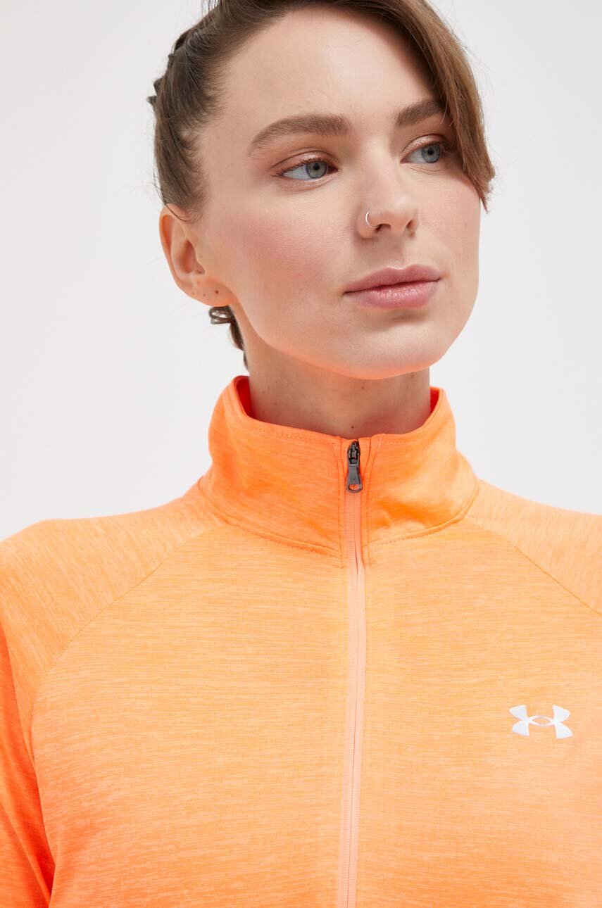 Under Armour bluza treningowa Tech damska kolor pomarańczowy melanżowa ...