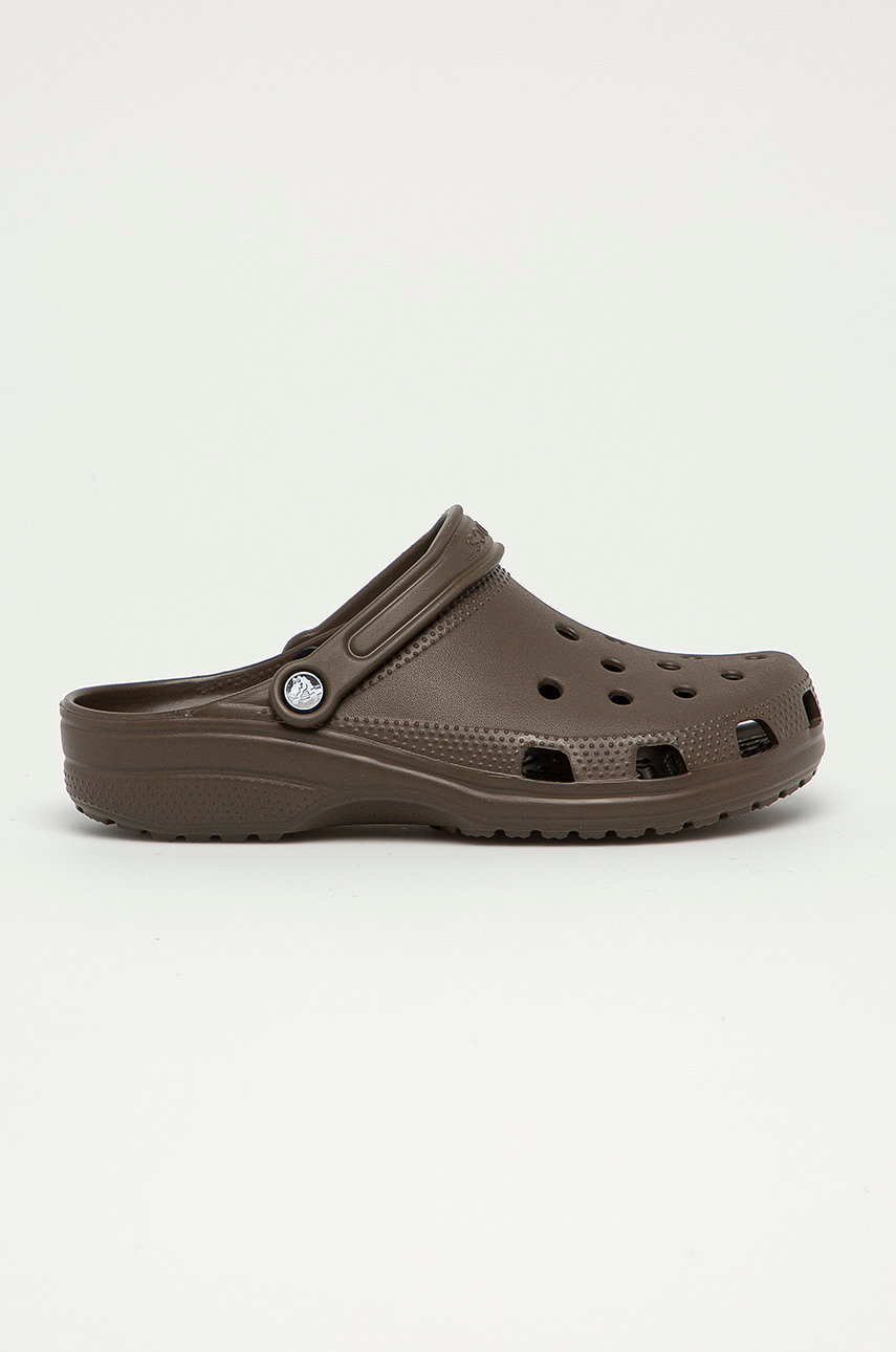 Crocs sliders Classic men's brown color 10001 at PRM US