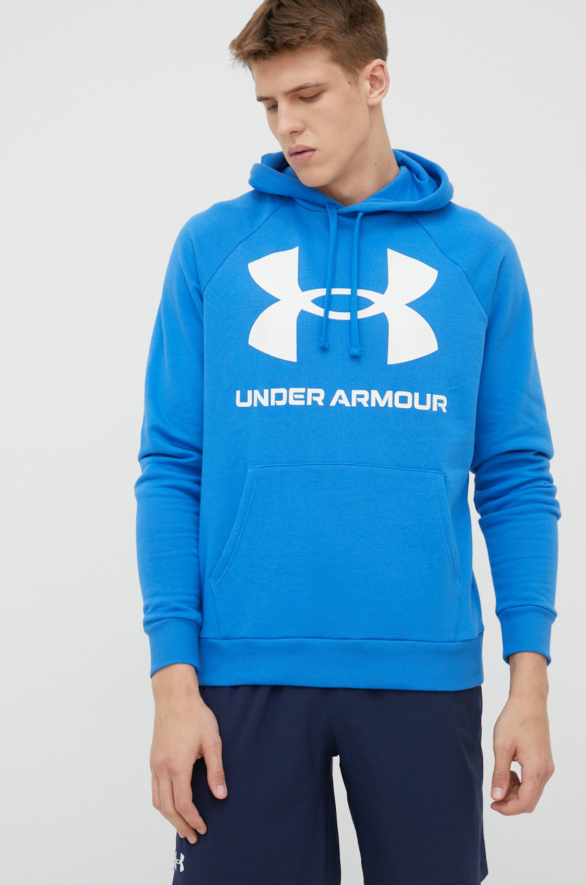 Mikina Under Armour 1357093-652, pánska, modrá farba, s potlačou ...