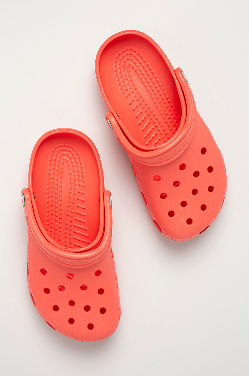 Crocs Klapki Classic Classic damskie kolor różowy 10001 | Answear.com
