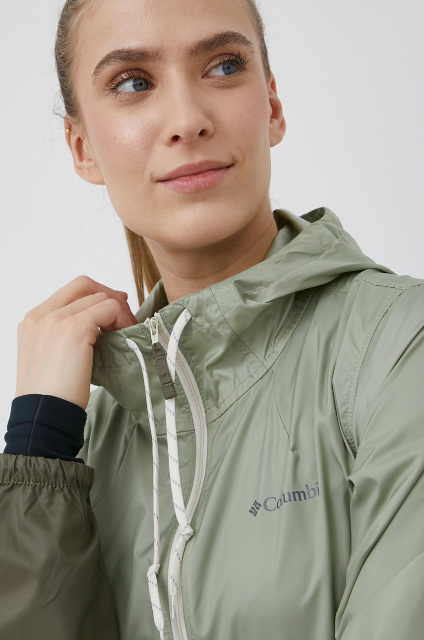 Columbia windbreaker Flash Forward green color at PRM US