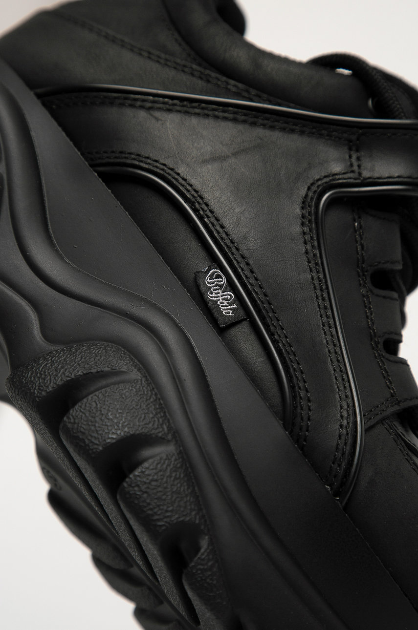 Buffalo Buty skórzane, kolor czarny | Answear.com