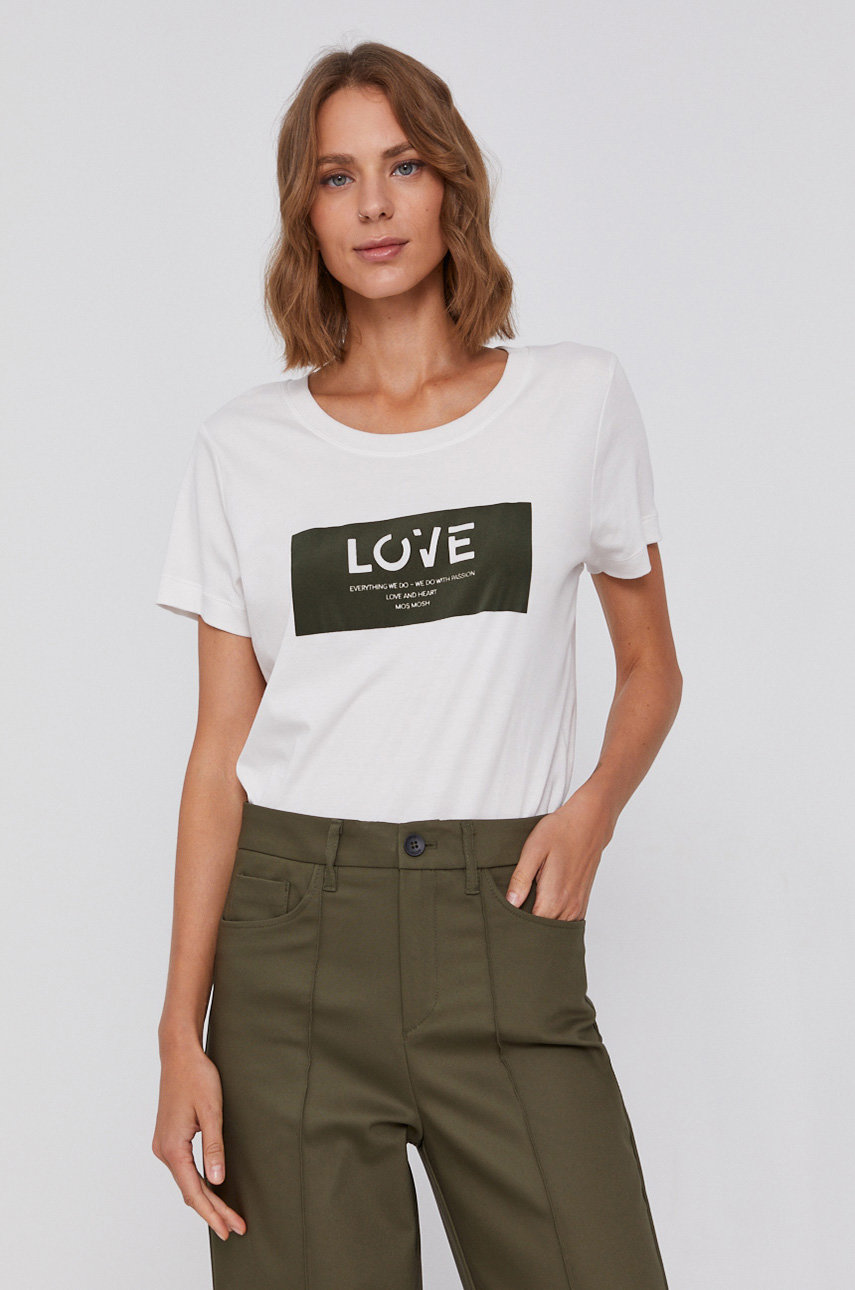 Mos Mosh T-shirt damski kolor zielony | Answear.com