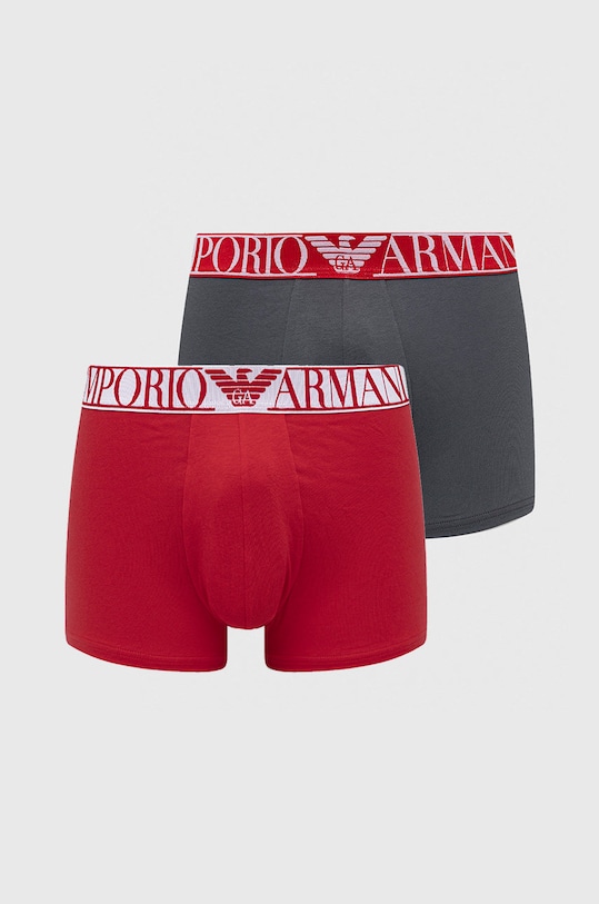 Emporio Armani Underwear boxeri barbati, culoarea rosu | ANSWEAR.ro