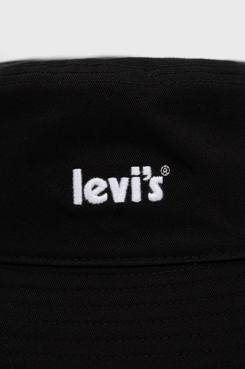 Levi's kapelusz bawełniany D6658.0002 kolor czarny bawełniany | Answear.com