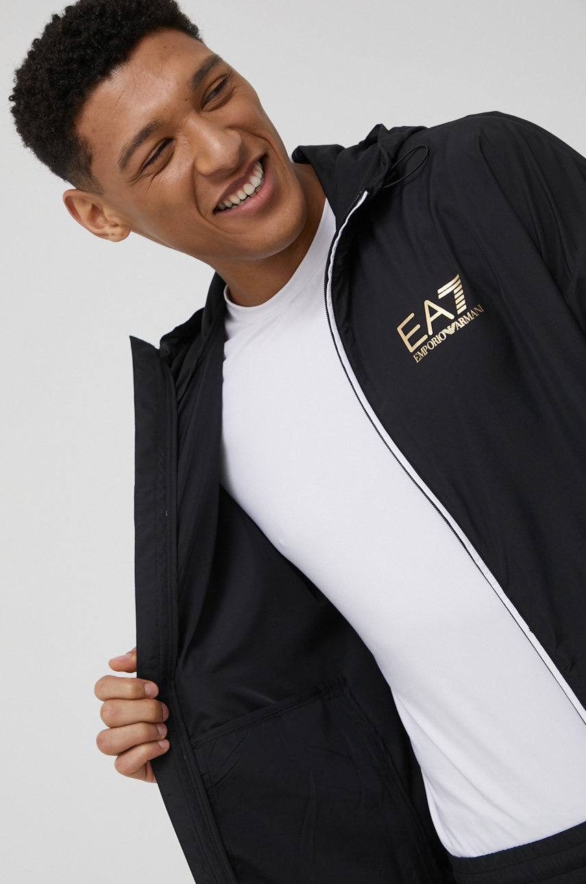 Спортивный костюм EA7 Emporio Armani мужской цвет чёрный | ANSWEAR.ua