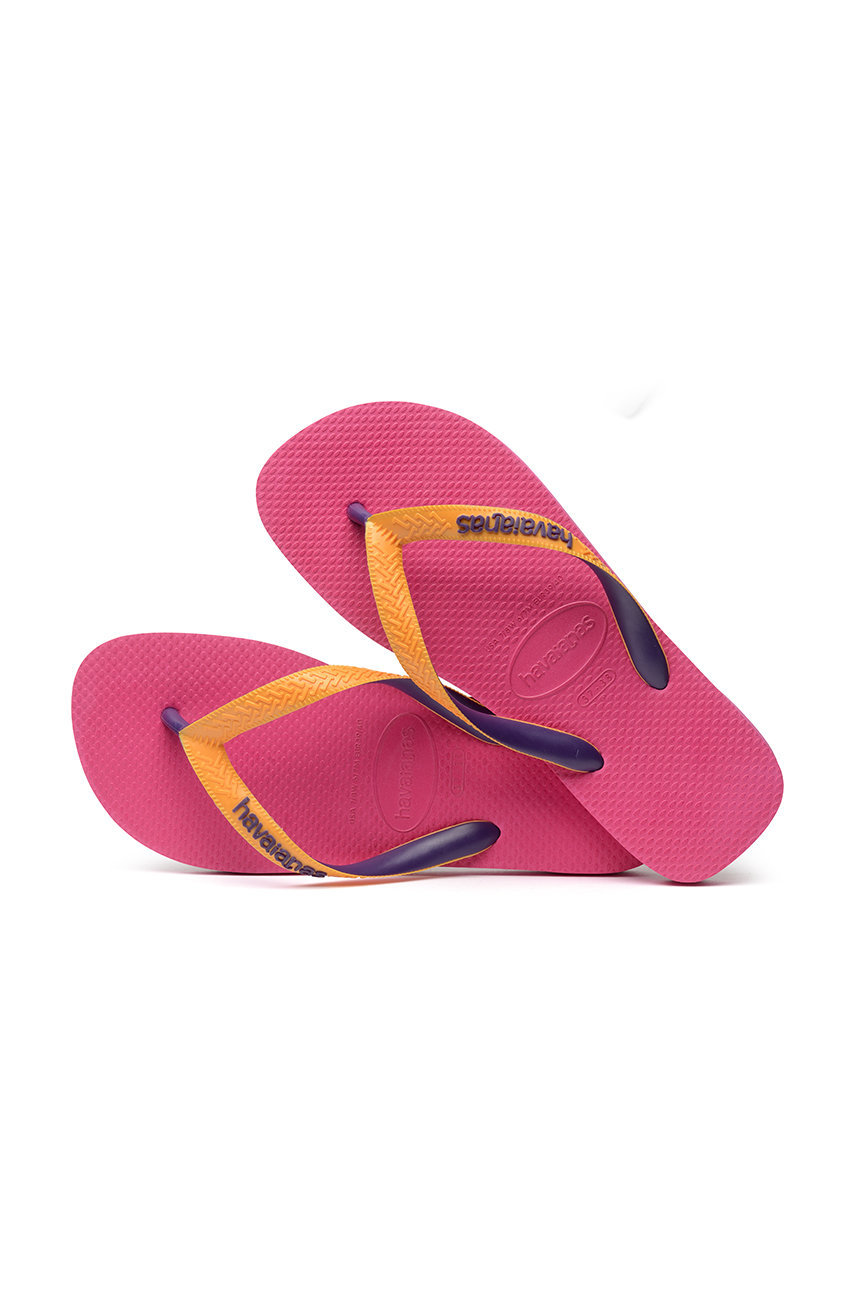 Вьетнамки Havaianas Top Mix женские цвет розовый на плоском ходу ...