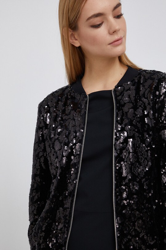 Куртка-бомбер Dkny женская цвет чёрный переходная | ANSWEAR.ua