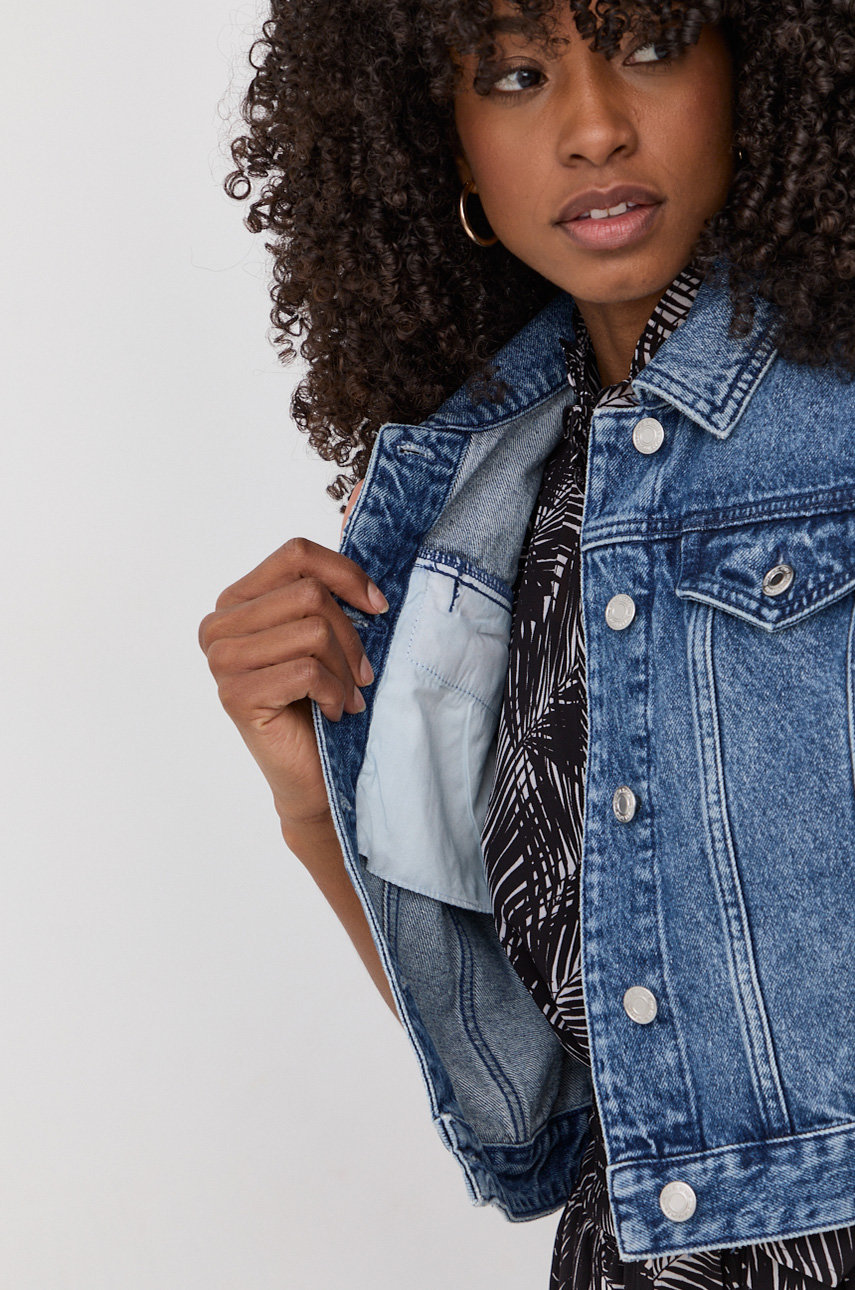 MICHAEL Michael Kors geaca jeans femei, de tranzitie | ANSWEAR.ro