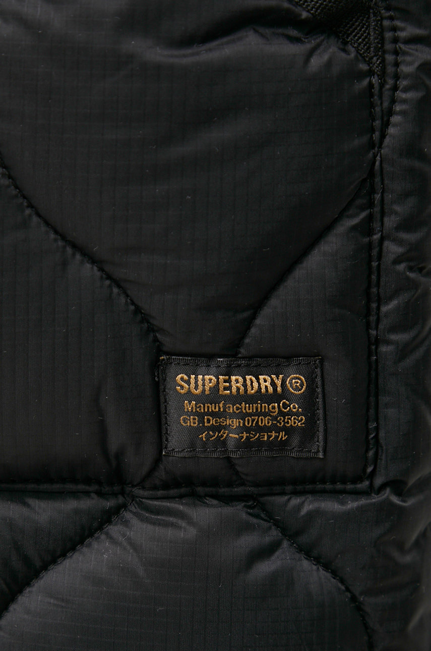Куртка-бомбер Superdry чоловічий колір чорний перехідна | ANSWEAR.ua