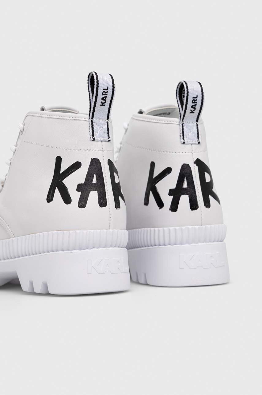 Кожаные кеды Karl Lagerfeld TREKKA II женские цвет белый | ANSWEAR.ua