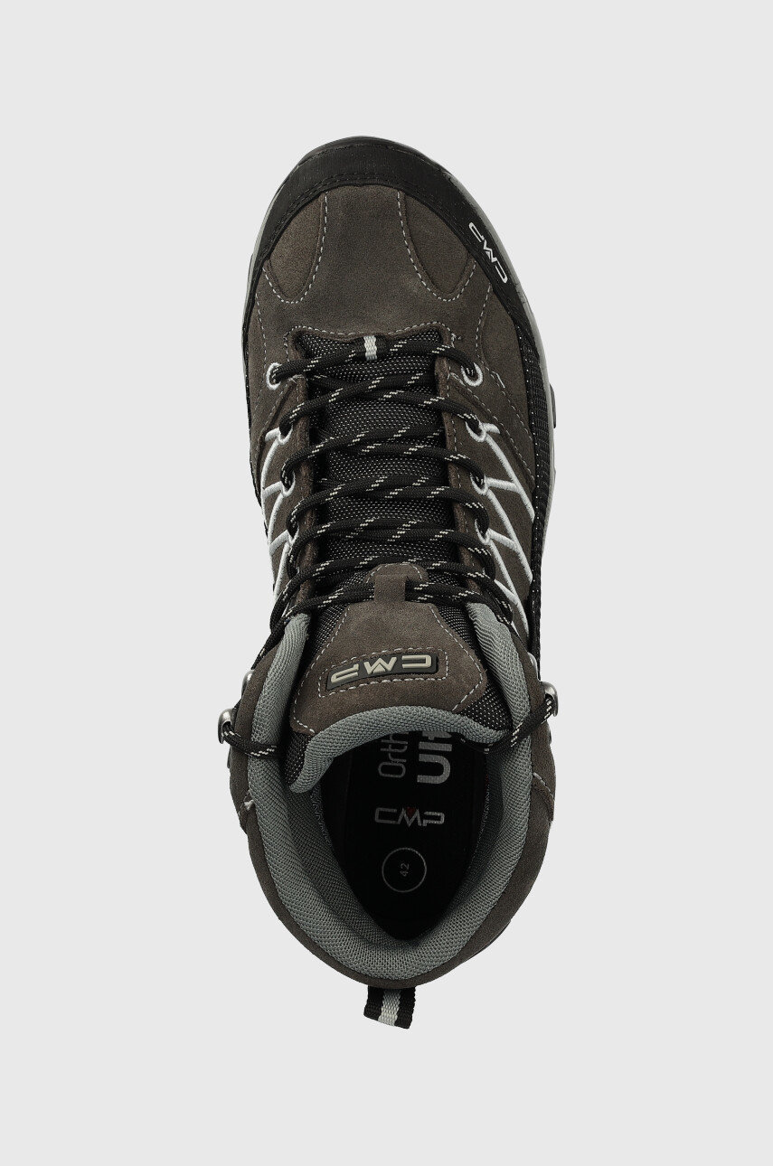 Boty CMP Rigel Mid Waterproof pánské, šedá barva, zateplené | ANSWEAR.cz