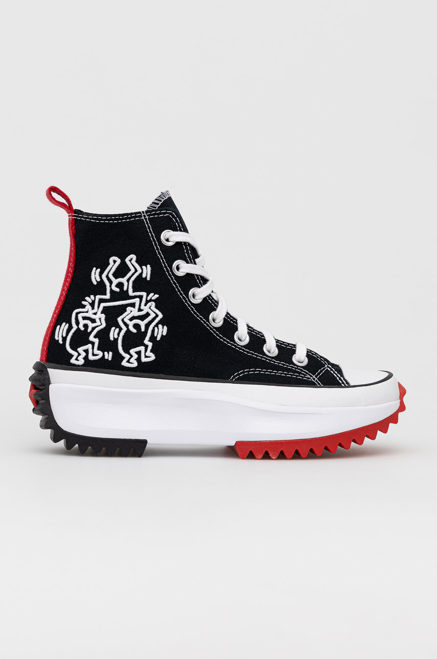 Converse trampki X Keith Haring Run Star Hike, kolor czarny | Answear.com Converse trampki X Keith Haring Run Star Hike, kolor czarny | Answear.com