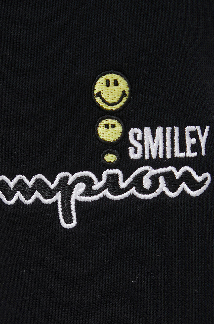 Champion joggers CHAMPION X SMILEY women's black color | buy on PRM