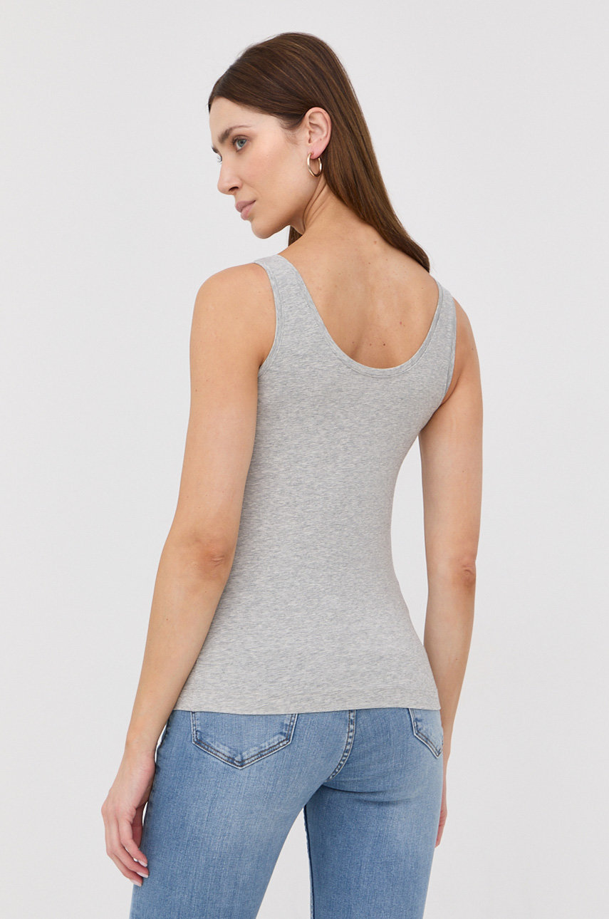 Spanx top modelujący Cotton Control damski kolor szary | Answear.com