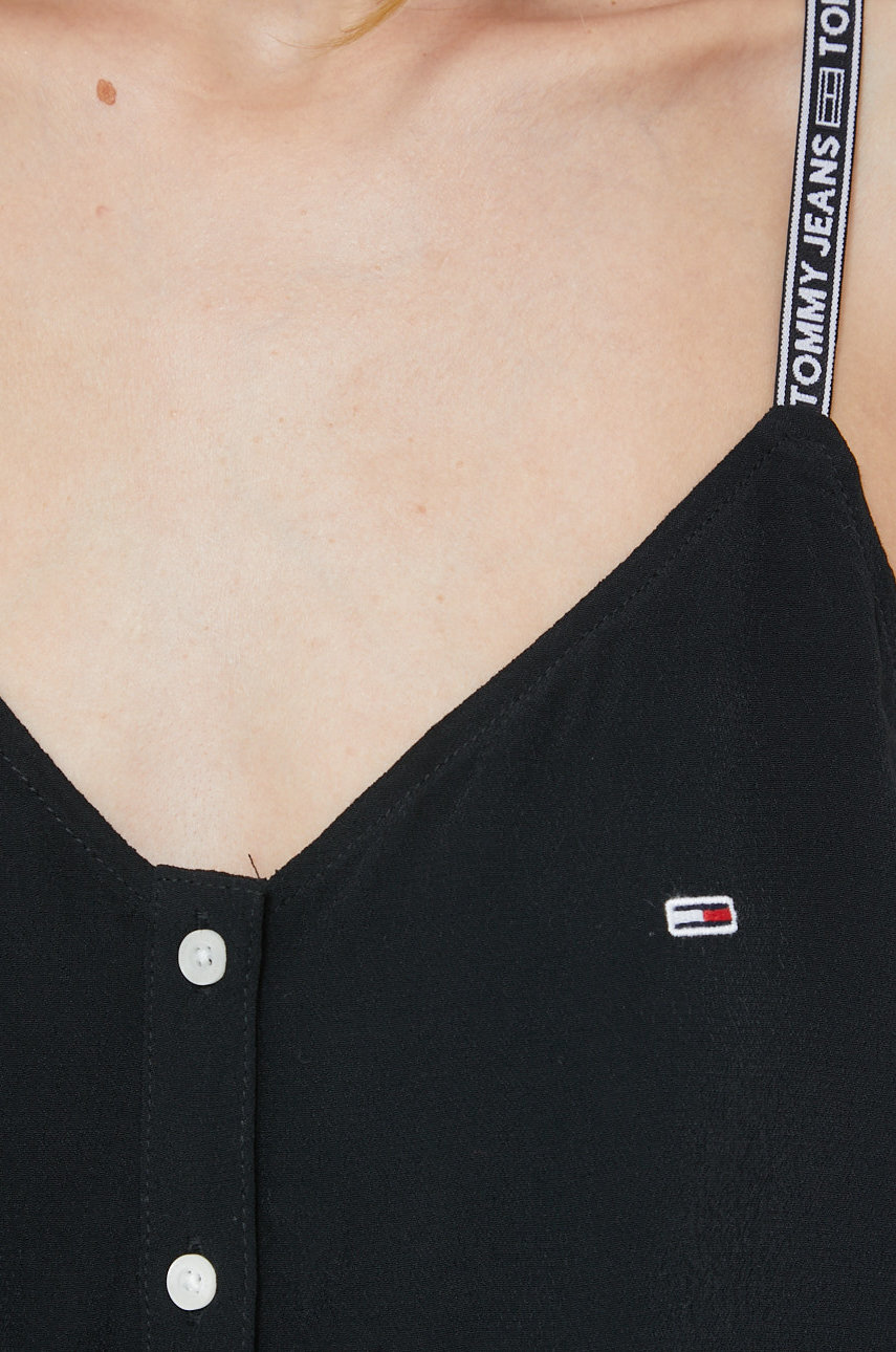 Tommy Jeans top femei, culoarea negru | ANSWEAR.ro