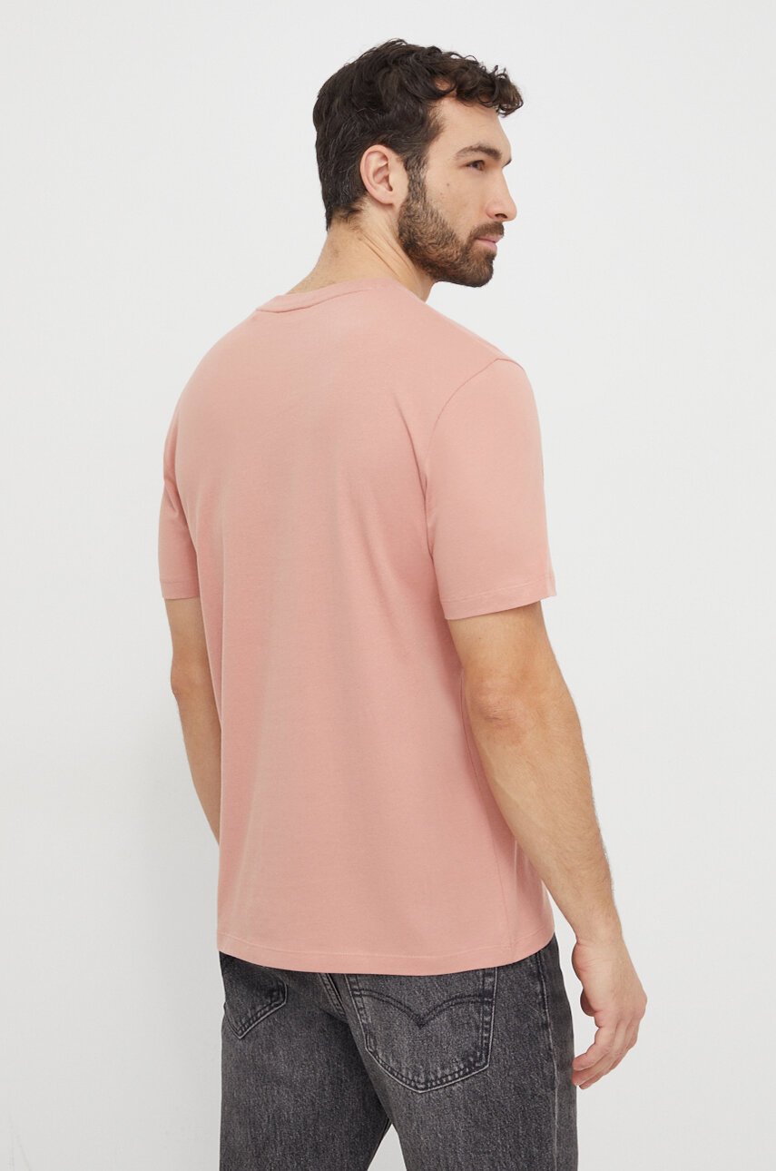 HUGO t-shirt bawełniany kolor różowy gładki 50466158 | Answear.com