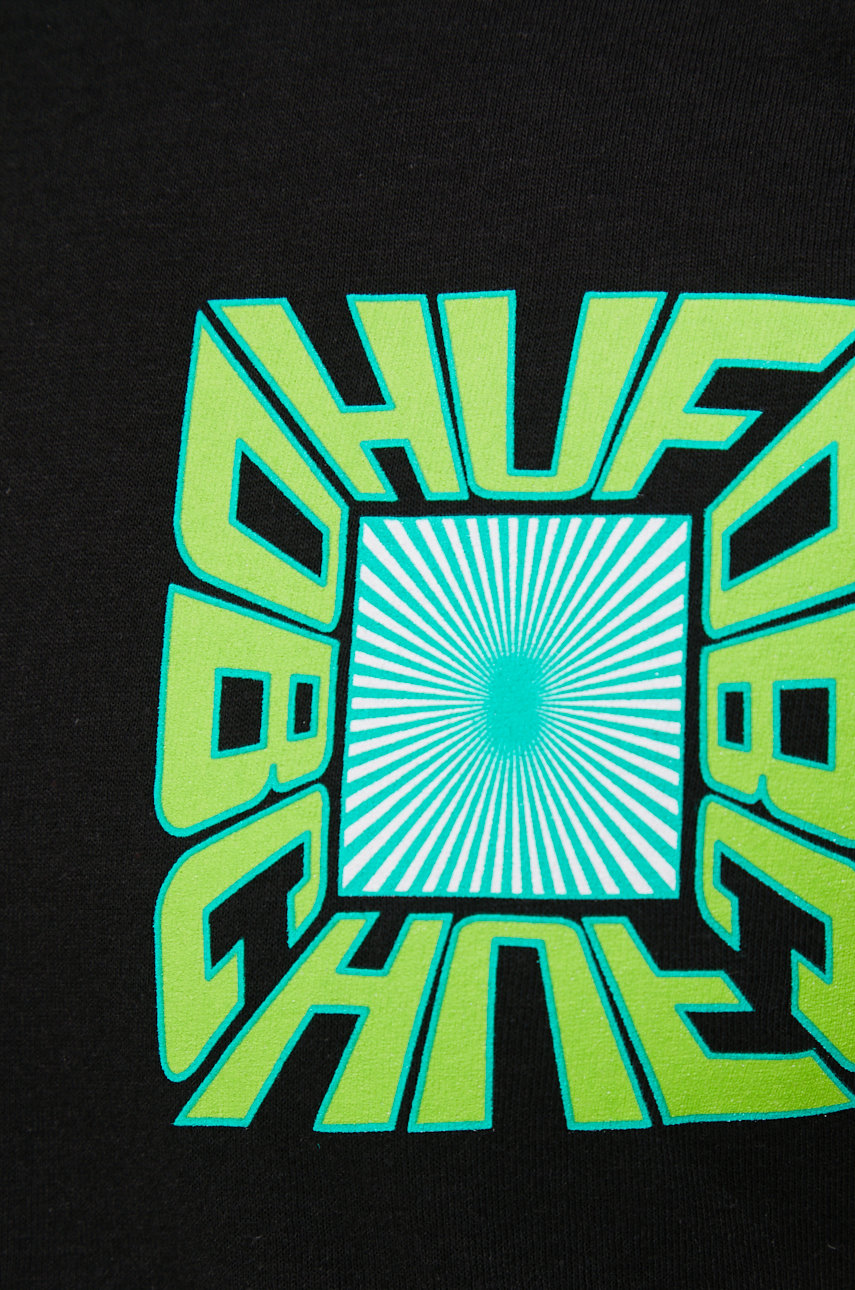 HUF T shirt Bawe niany Kolor Czarny Z Nadrukiem Answear huf-t-shirt-bawe-niany-kolor-czarny-z-nadrukiem-answear
