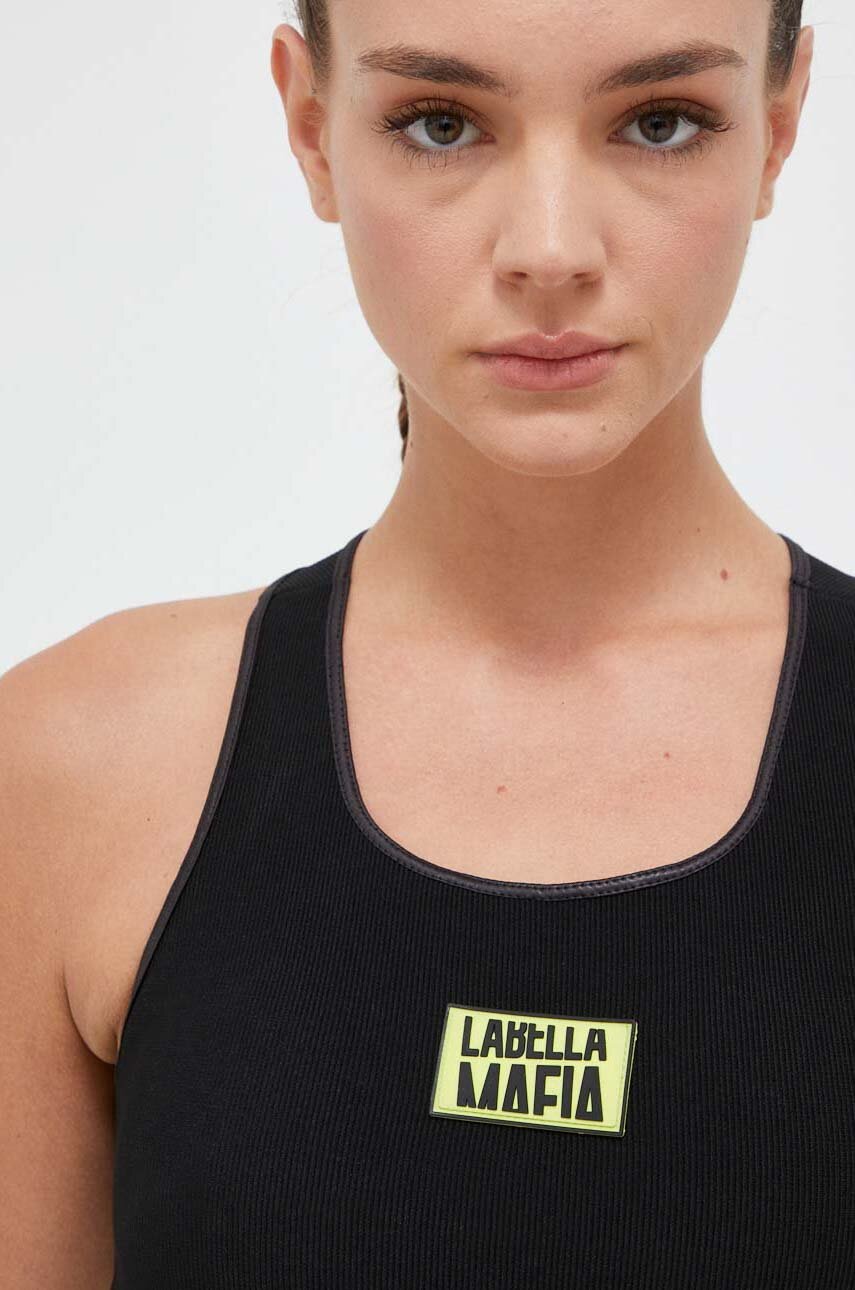 LaBellaMafia biustonosz sportowy Flame kolor czarny | Answear.com