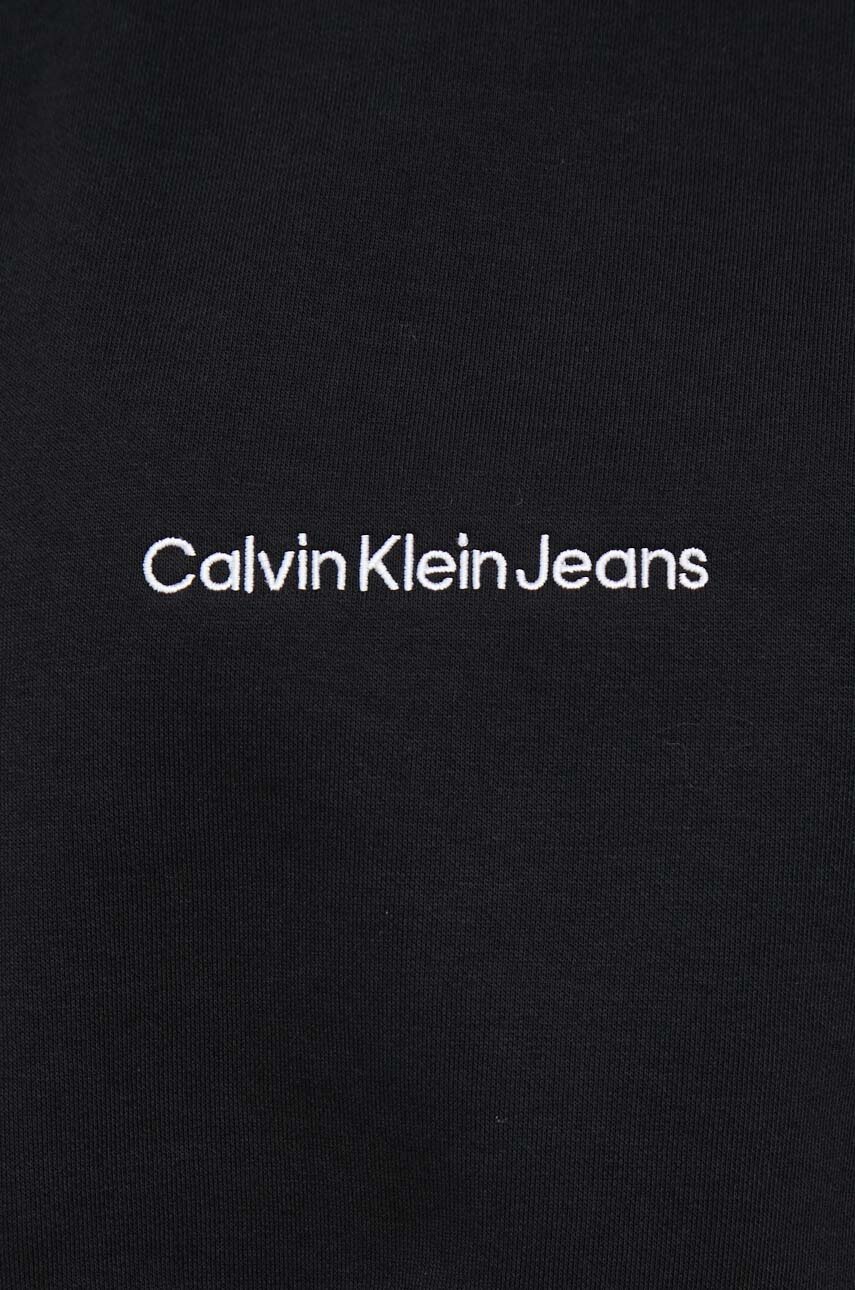 Кофта Calvin Klein Jeans жіноча колір чорний з аплікацією | ANSWEAR.ua