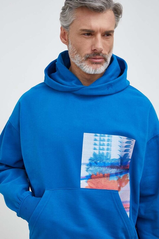 Кофта Calvin Klein Jeans мужская с капюшоном с аппликацией | ANSWEAR.ua