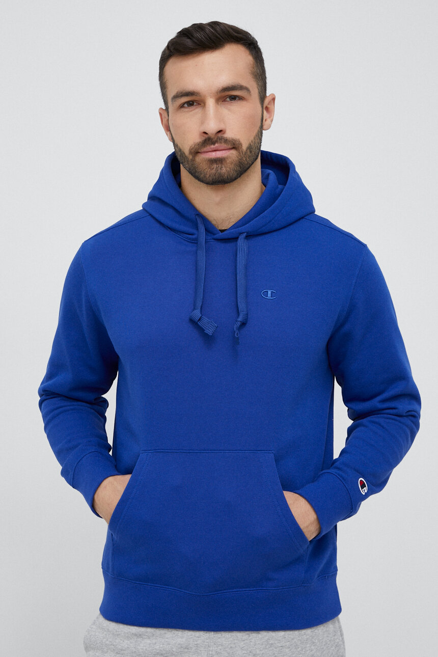 Кофта Champion чоловіча з капюшоном однотонна | ANSWEAR.ua